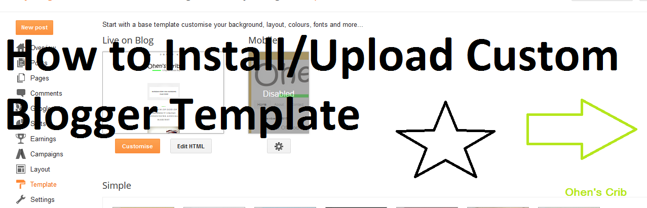 How to Upload/Install a Blogger Template - NaijaLoaded Premium Template