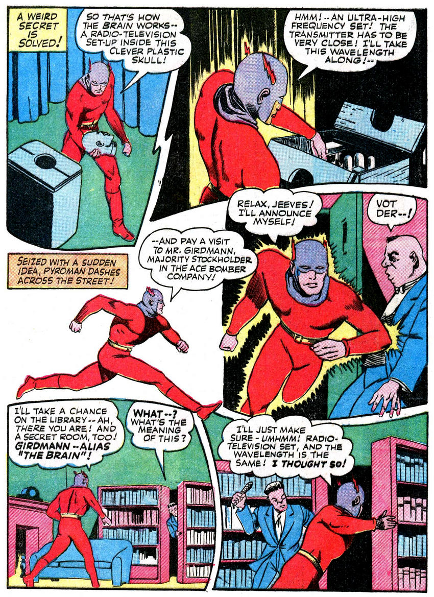 Pappy's Golden Age Comics Blogzine: Number 1531: Zapped by Pyroman