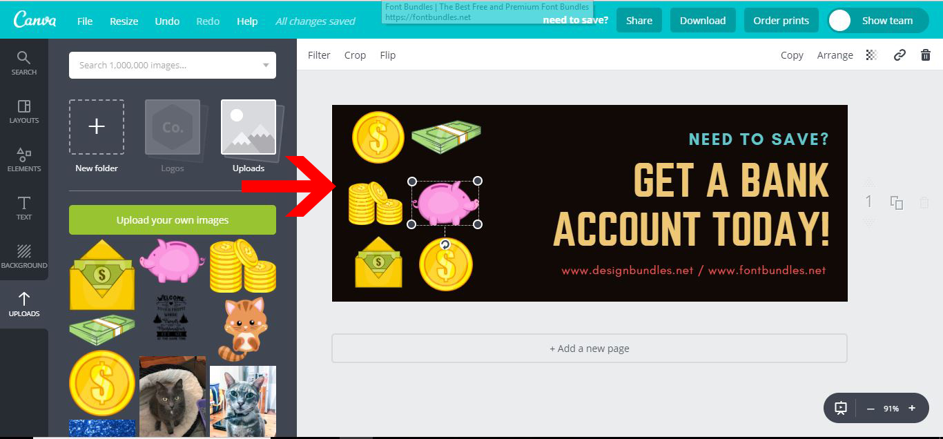 How to Use icons in Canva | Design Bundles