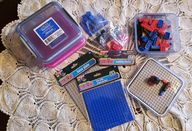 Fields Of Heather: Dollar Tree Travel "lego" building blocks box