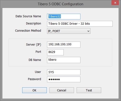 Tibero RDBMS: Instalar o driver ODBC do Tibero no Windows
