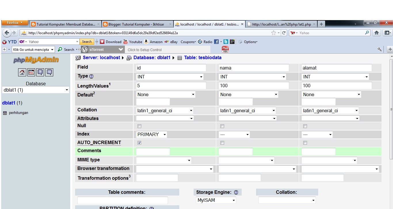 Tutorial Komputer Menyimpan Data Ke Dalam Database Mysql