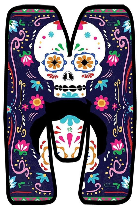 Día de los Muertos Letters. Letras del Día de los Muertos. - Oh my ...