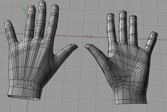 Hand topology - modelling, texturing, rendering, animation tutorial