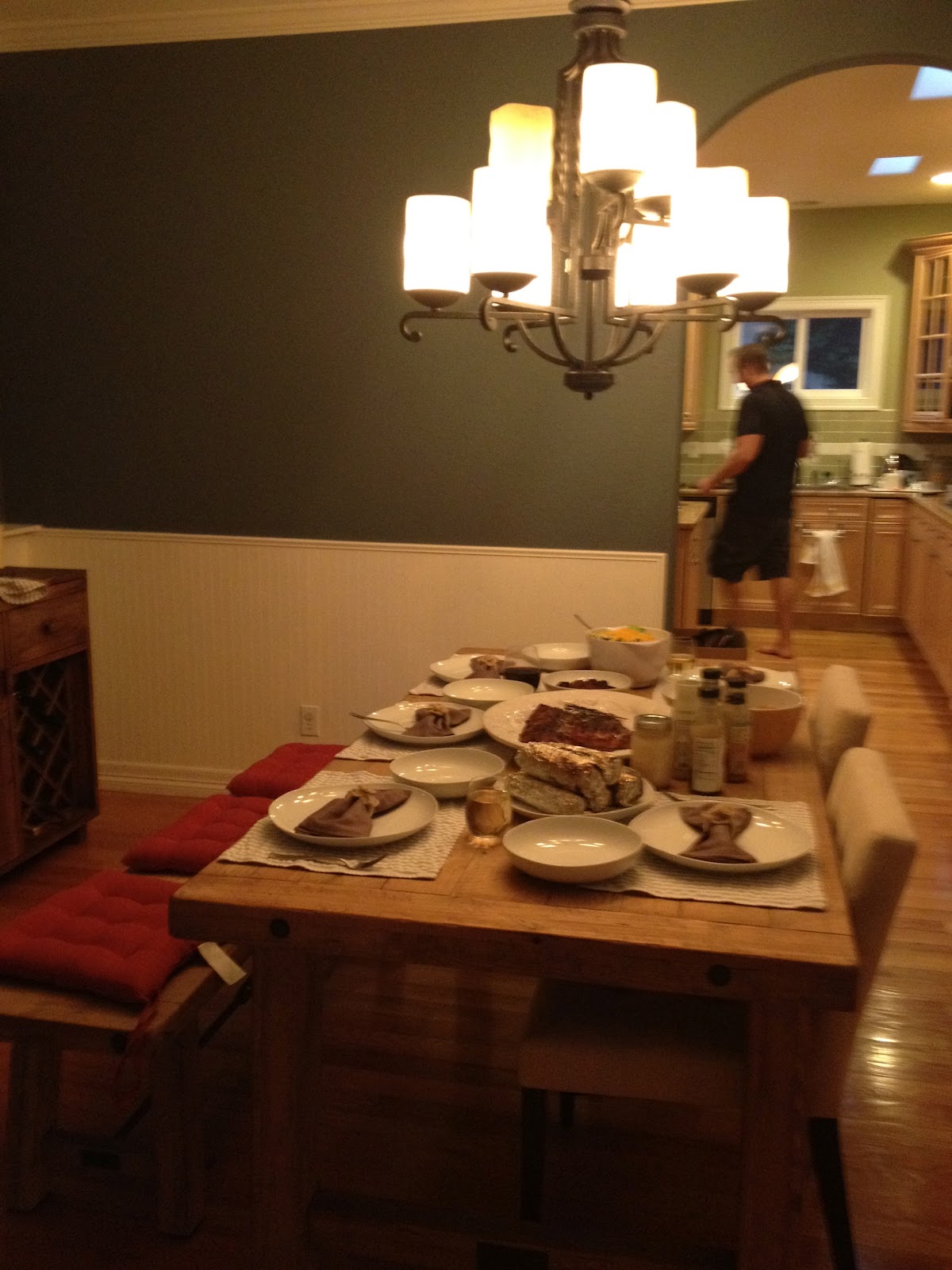 Nom Nom Dinners: First dining room dinner