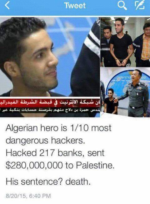 News & Entertainment: FAMED HACKER ALGERIAN ACTIVIST HAMZA BENDELLADJ ...