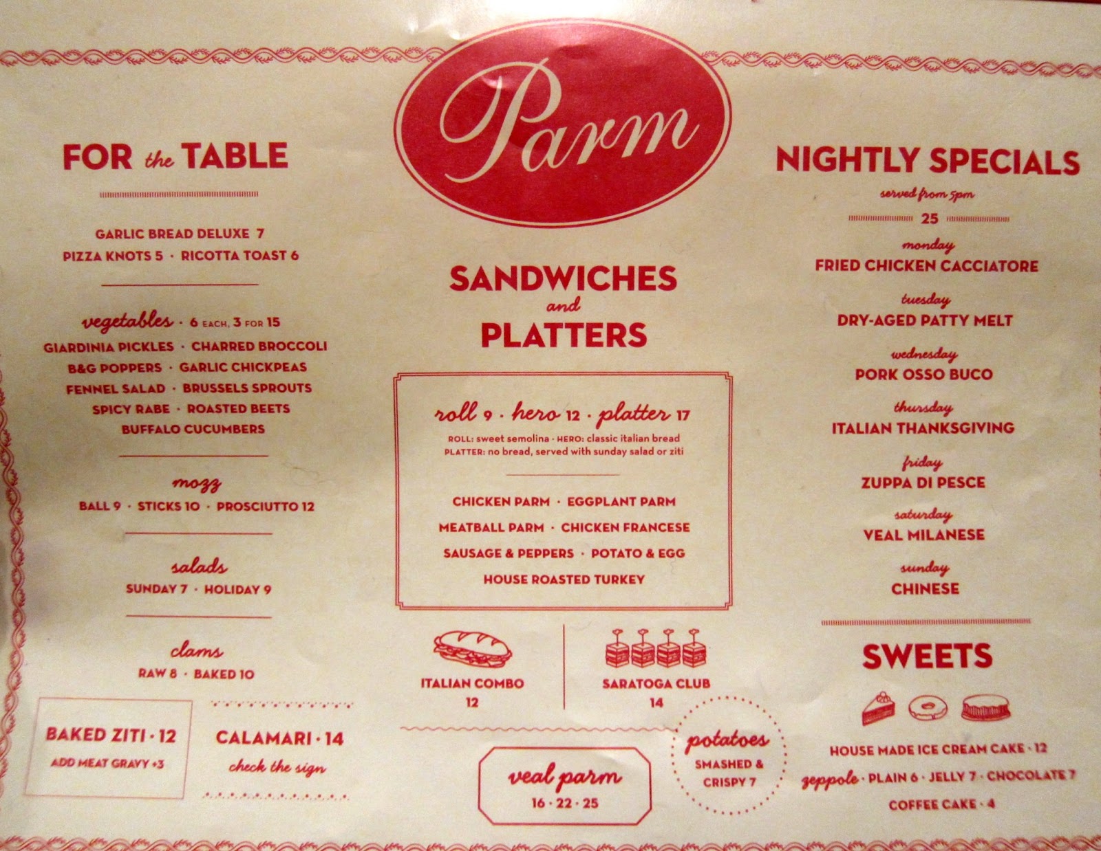 Doah's Hungry: Parm (NYC)