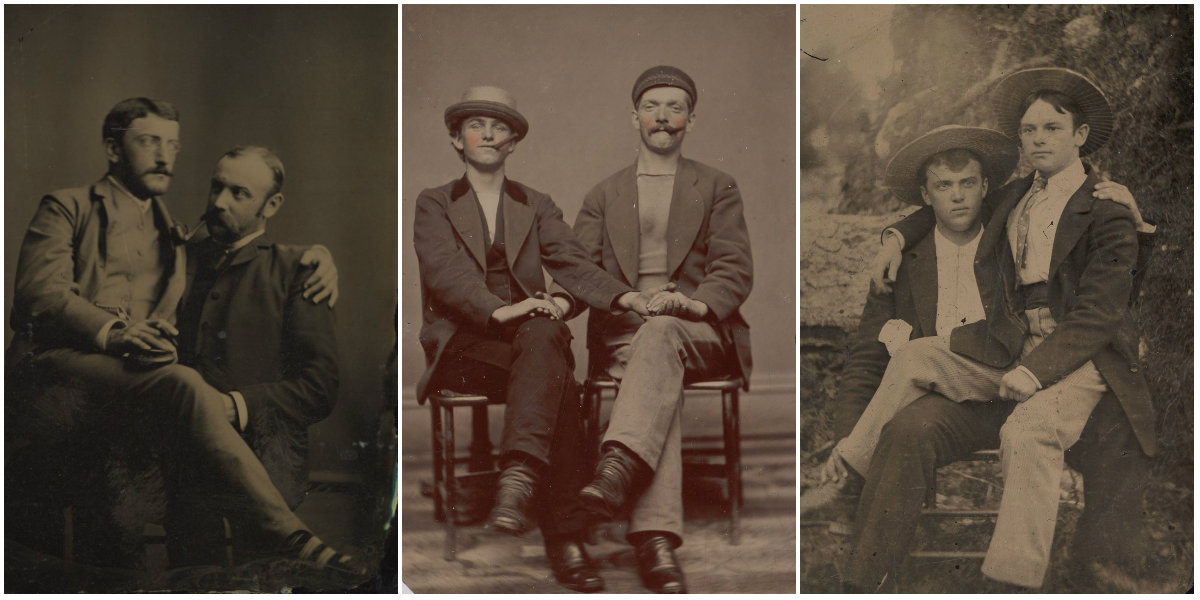 Rare Photos Capture Victorian Men Holding Hands, Sitting on Each Other ...