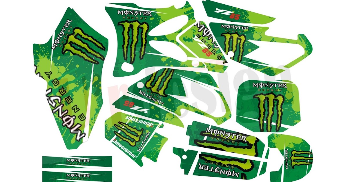 Yamaha YZ85 Monster Energy | U'rdesign Custom Striping Motor