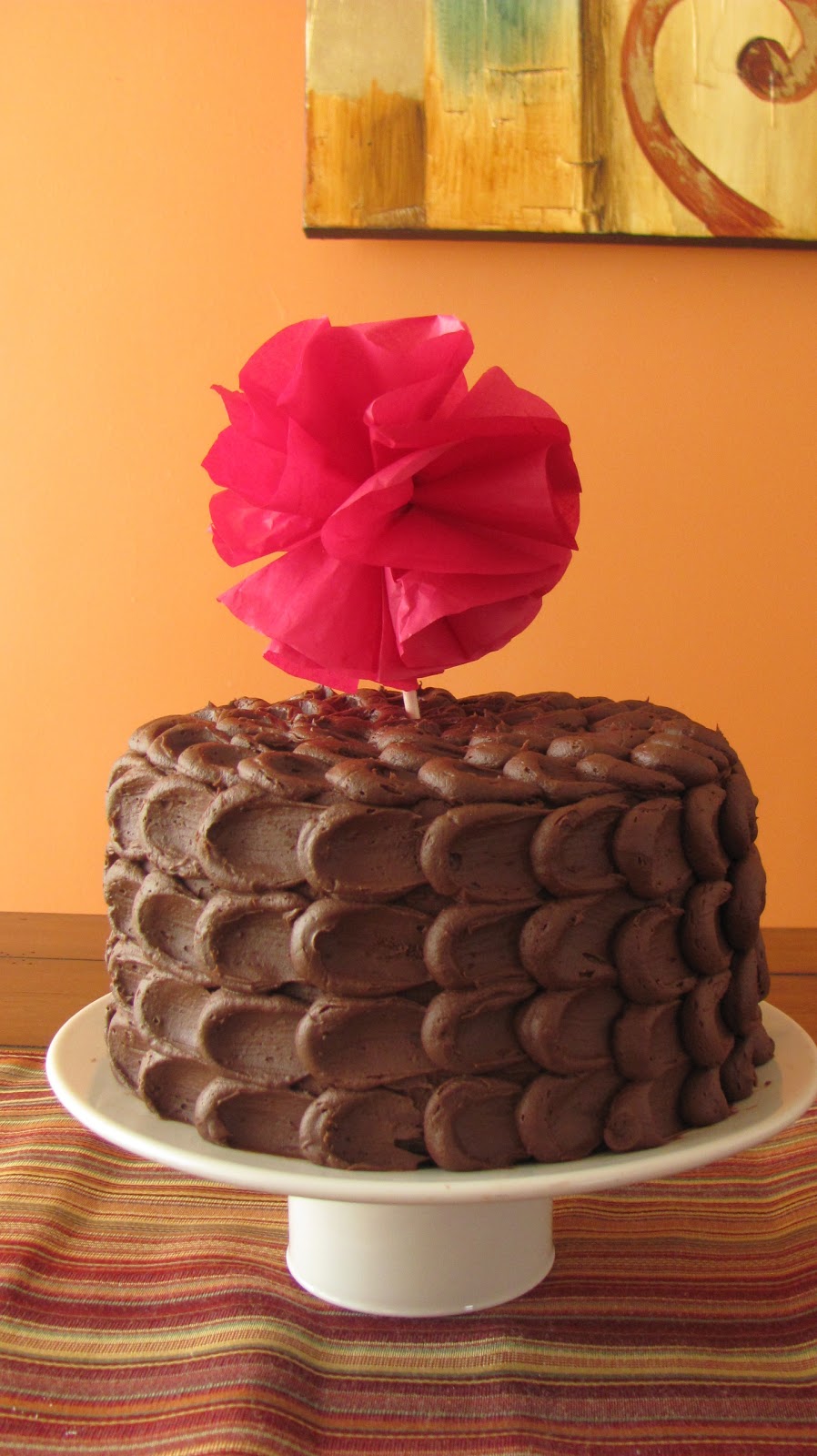 Corazón Violeta: Pastel de cumpleaños