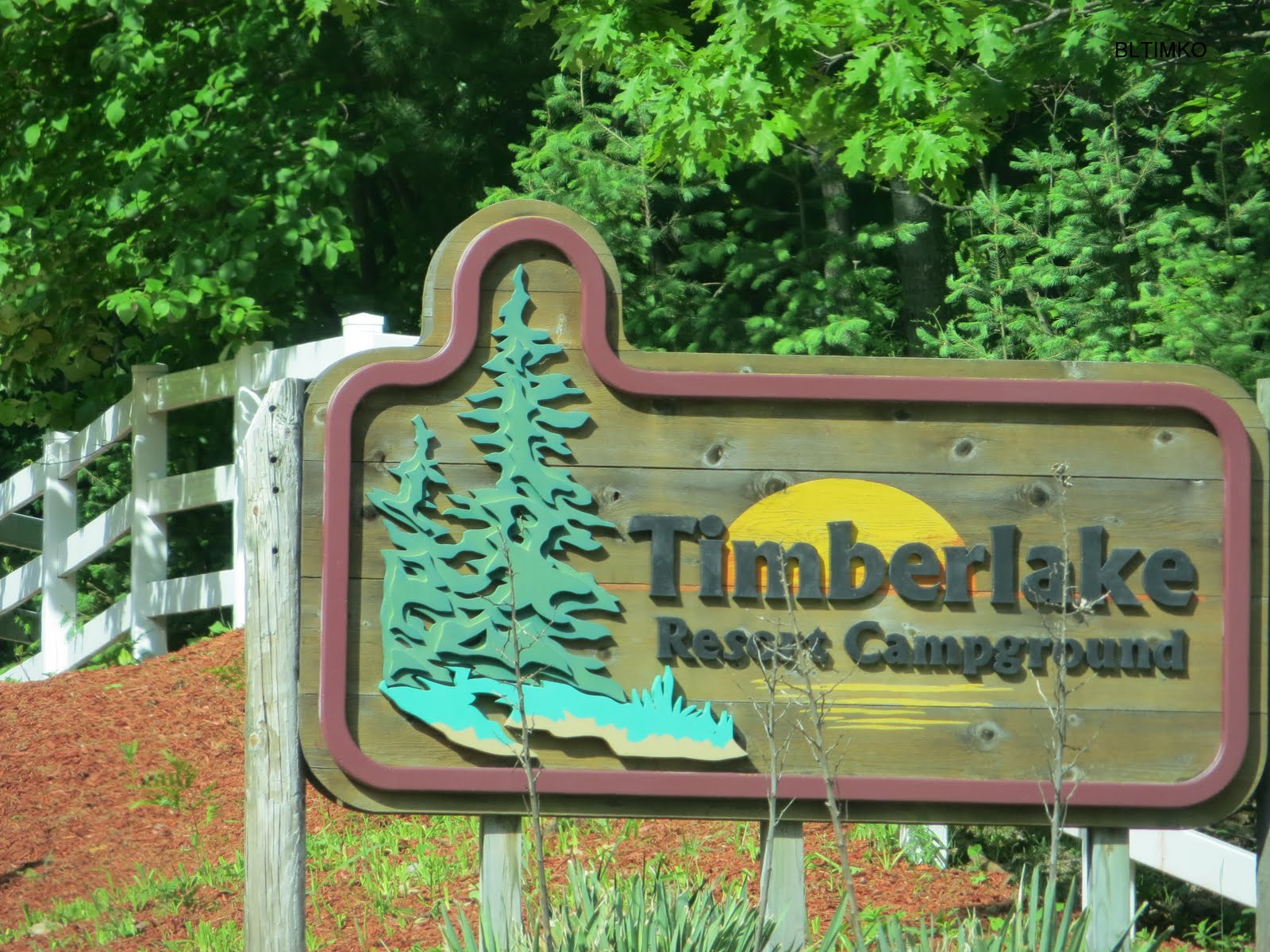 Bob and Linda's RV Travels: Timberlake RV PK Mears MI 5-2013