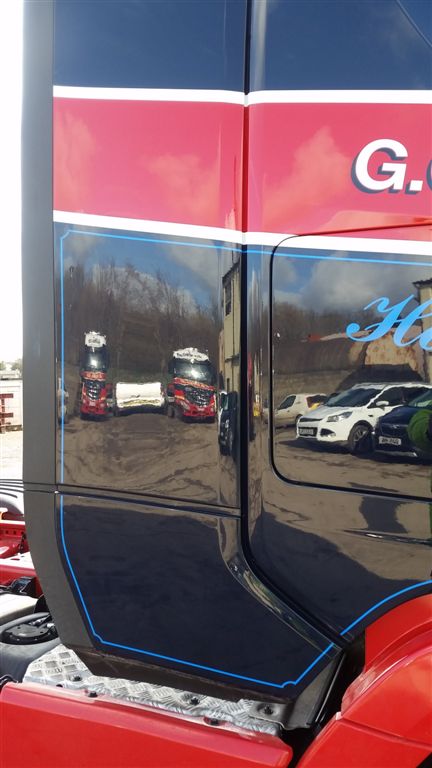 The Green I Signs Blog: Scania R500 truck graphics for GCS Johnson's ...