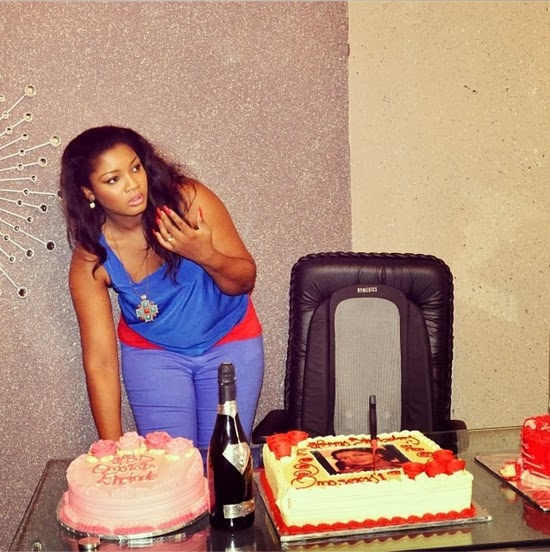 Photos: Omotola Jalade Gets Surprise 36th Birthday Party From Fans ...