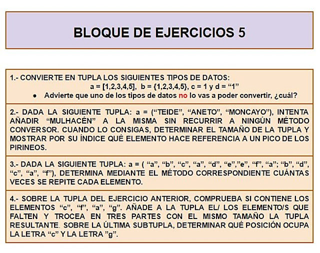 APRENDER A PROGRAMAR CON PYTHON: TUPLAS