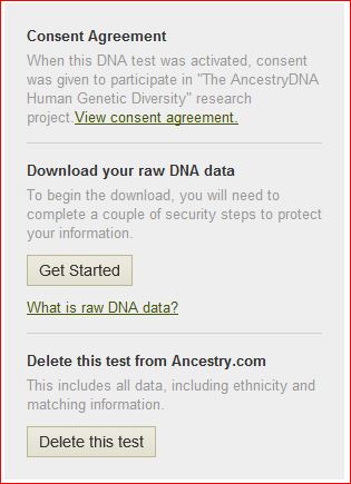 Family Roots and Branches: Update: AncestryDNA Raw Data Download Procedures