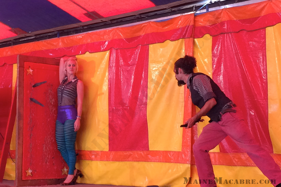 Maine Circus History: Knife Throwing is Demonstrated in 2015 at World ...