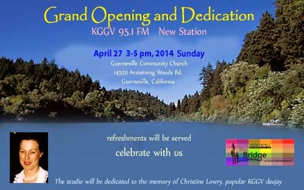 KGGV-Community-Calendar: Grand Opening and Dedication