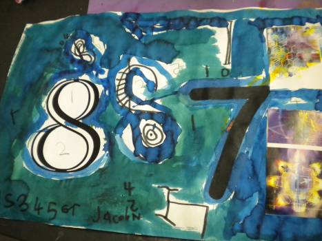 Explorations in Art: (G1) Collage with numbers and pictures ( A ...