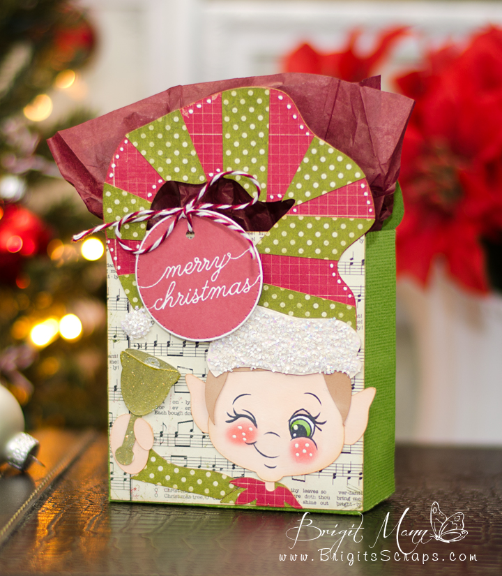 Brigit's Scraps "Where Scraps Become Treasures": Elf Handled Gift Bag