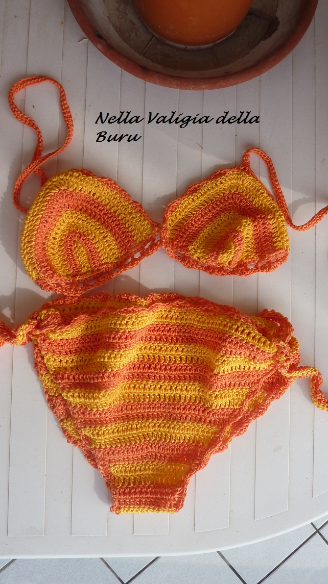 Nella valigia della Buru: Tutorial bikini all'uncinetto - bikini crochet handmade