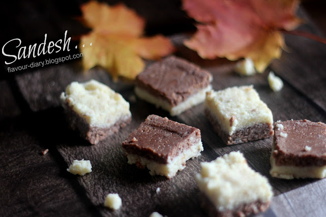 Flavour Diary: Chocolate Cardamom Sandesh ... A Sweet Chocolate message