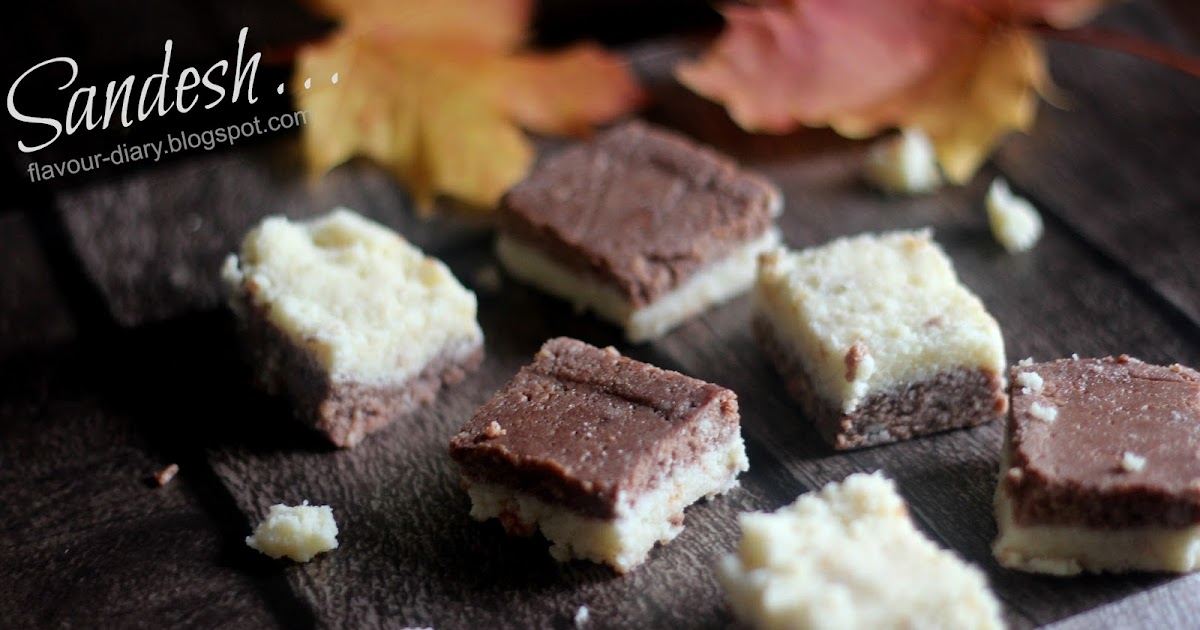 Flavour Diary: Chocolate Cardamom Sandesh ... A Sweet Chocolate message