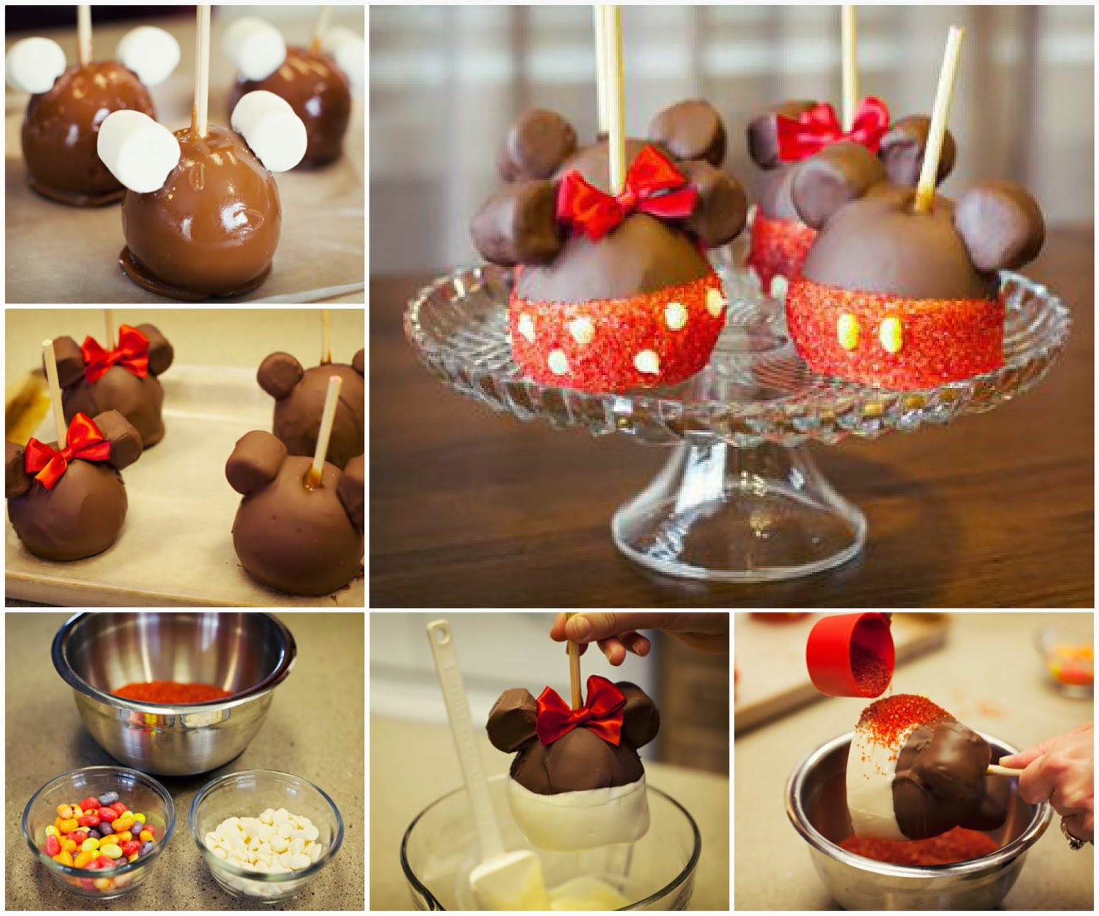 Ideas & Products: Mickey and Minnie Candy Apples