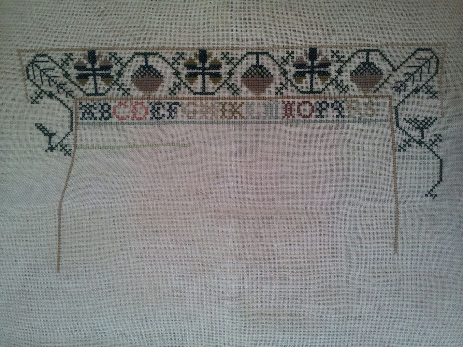 The Stitching Muse: A 2013 SAL Start - Ann Bowers Sampler