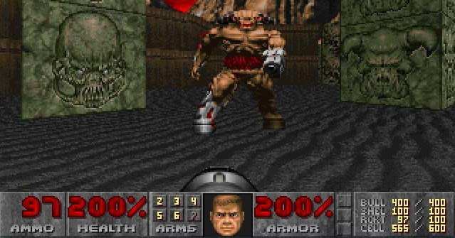 8-bit Smirk: Doom slayer