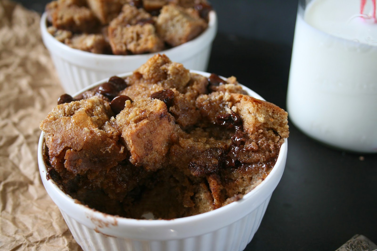 Annie à la Mode: Chocolate Bread Pudding for Two