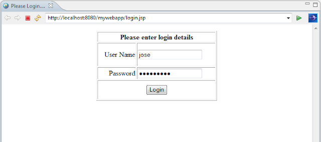 Simple login page using JSP - Java Discover