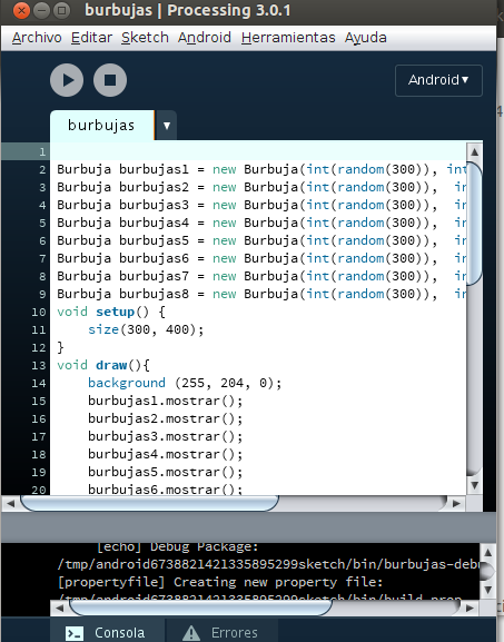 Processing en Secundaria: Exportar Apps desde processing