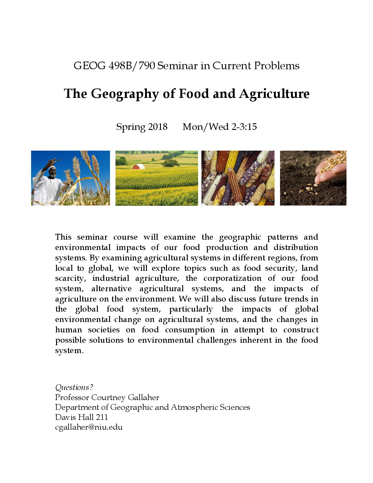 Environmental Studies Student News: GEOG 498B/790: The Geography of ...