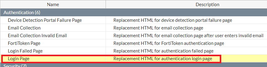 Forti LAB: Fortigate - Login page customizing