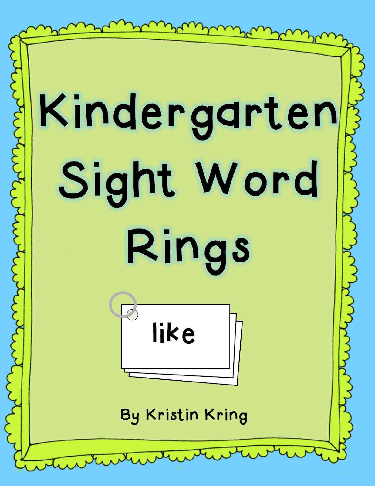 Mrs. Kring's Kindergarten: Sight Word Rings