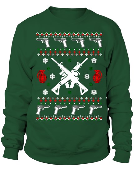 Ugly Hoodie and Sweaters: AR 15 UGLY CHRISTMAS SWEATER - GUN LOVERS ...