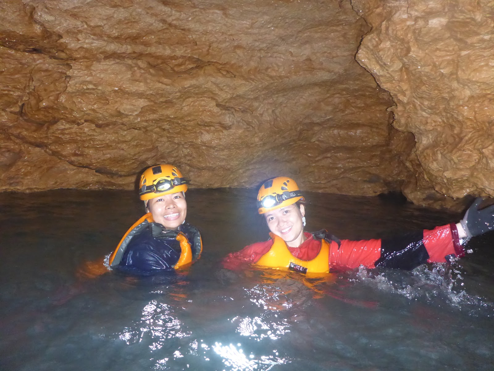 And low ceilinged areas to swim through.