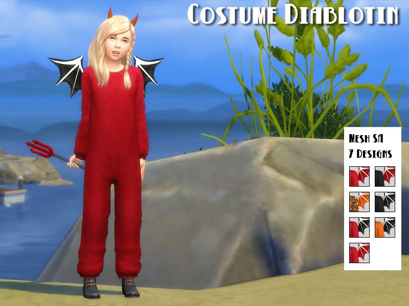 Sims 4 CC's - The Best: Costume little devil by Fuyaya