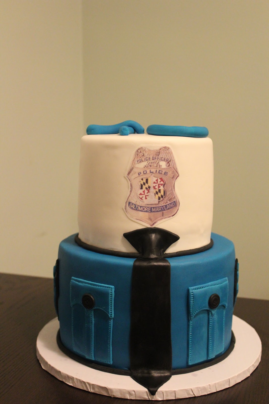 The Red-Headed Baker: Police Officer Cake