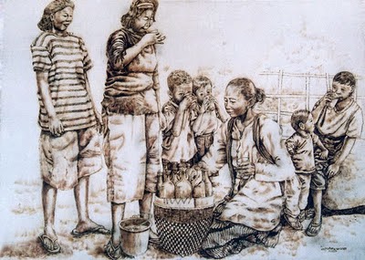 COOL : Seni Lukisan Dari Puntung Rokok Dan Ubat Nyamuk! ~ Bila Han ...