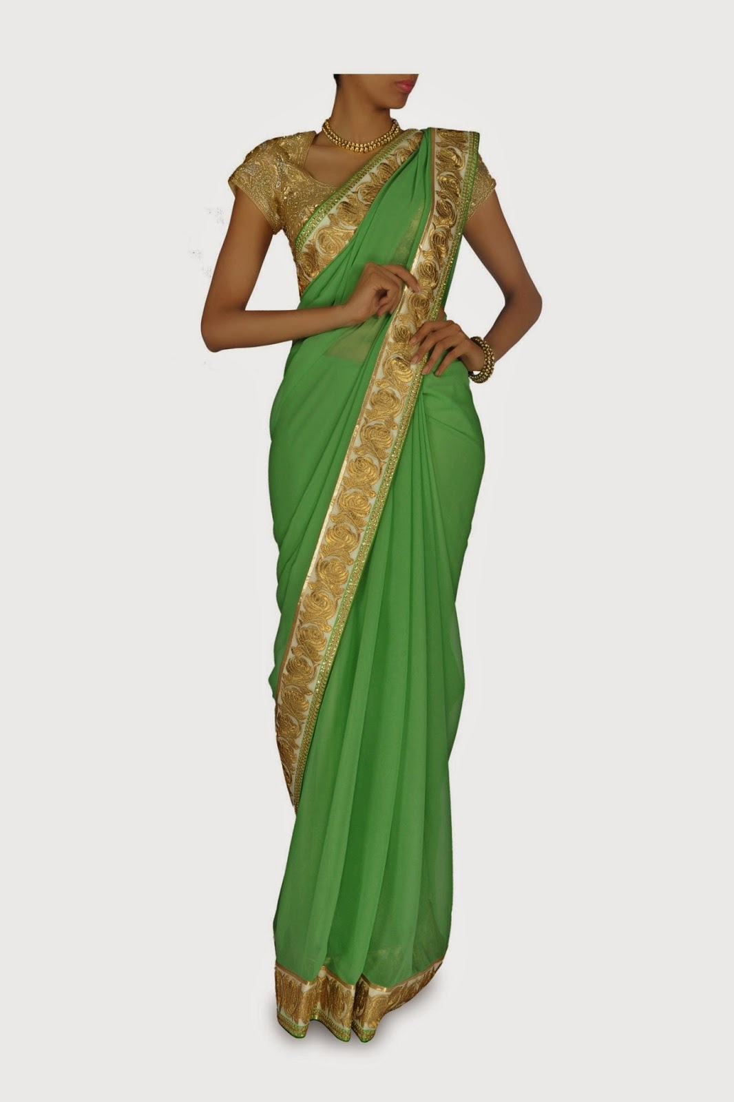Buy Online Designer Indian Saris - Vega Fashion Mom