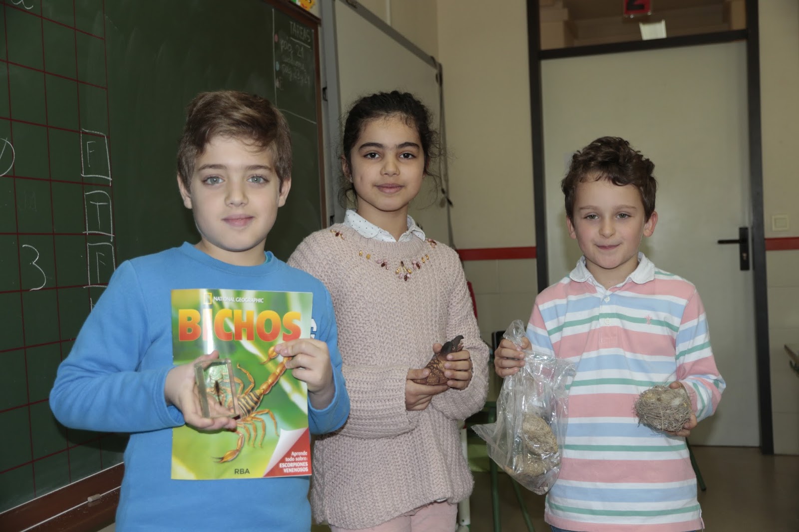 The Priest of Insects: Eros, Sara y Andrés brought some objects and ...