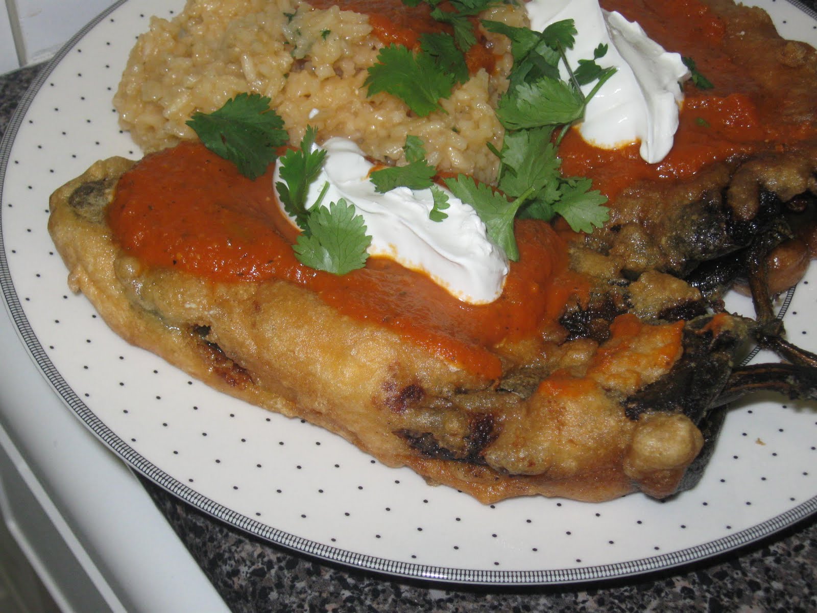 Fabulously Delicious: Chile Rellenos...the best ones I've made so far!