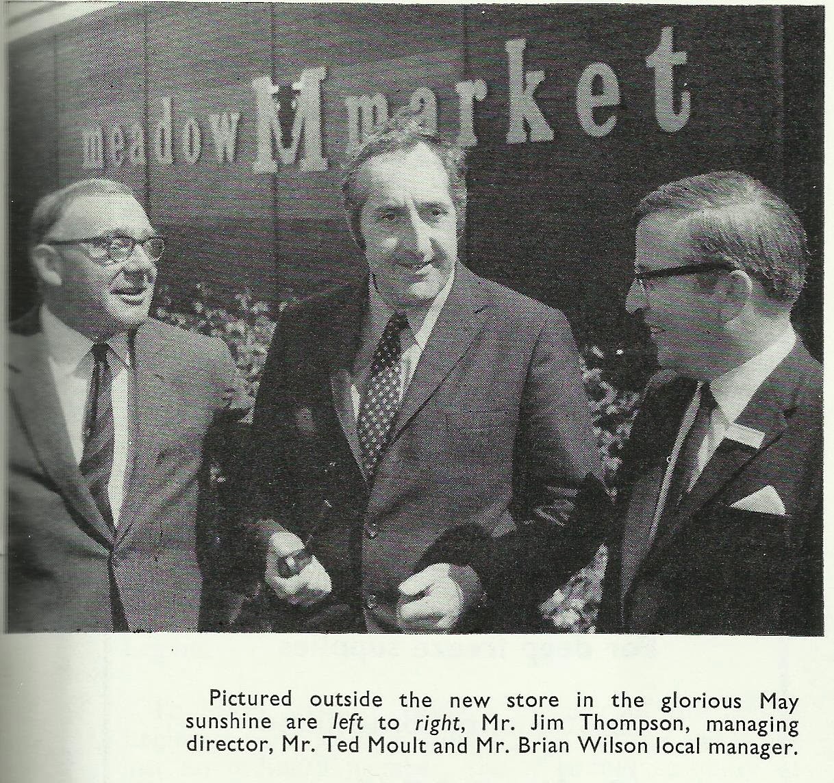 Old Hereford Pics.: The Opening of Meadow Market 1971.
