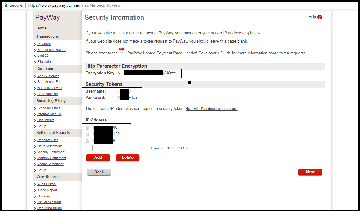 Code Samples: PayWay Payment GateWay | Hosted Payment Page Setup ...