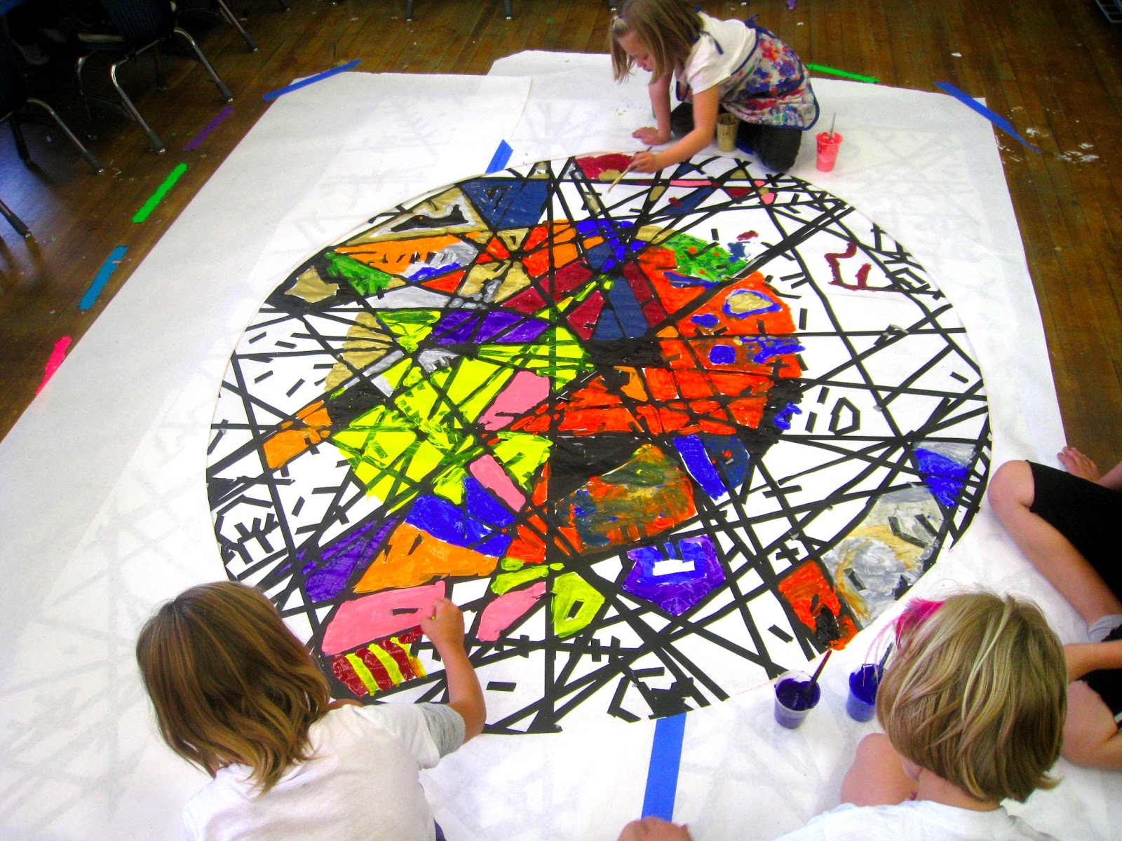 We-Make-Marks: HOLY MOLY!!: The Tape Project 3 (Stained Glass Style)