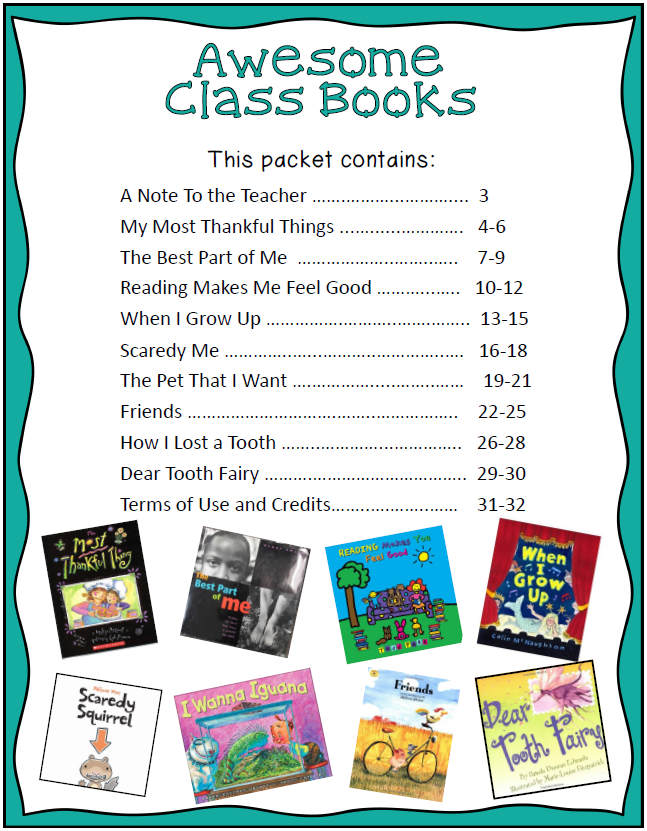 Peterson's Pad: Writing Awesome Class Books GIVEAWAY!