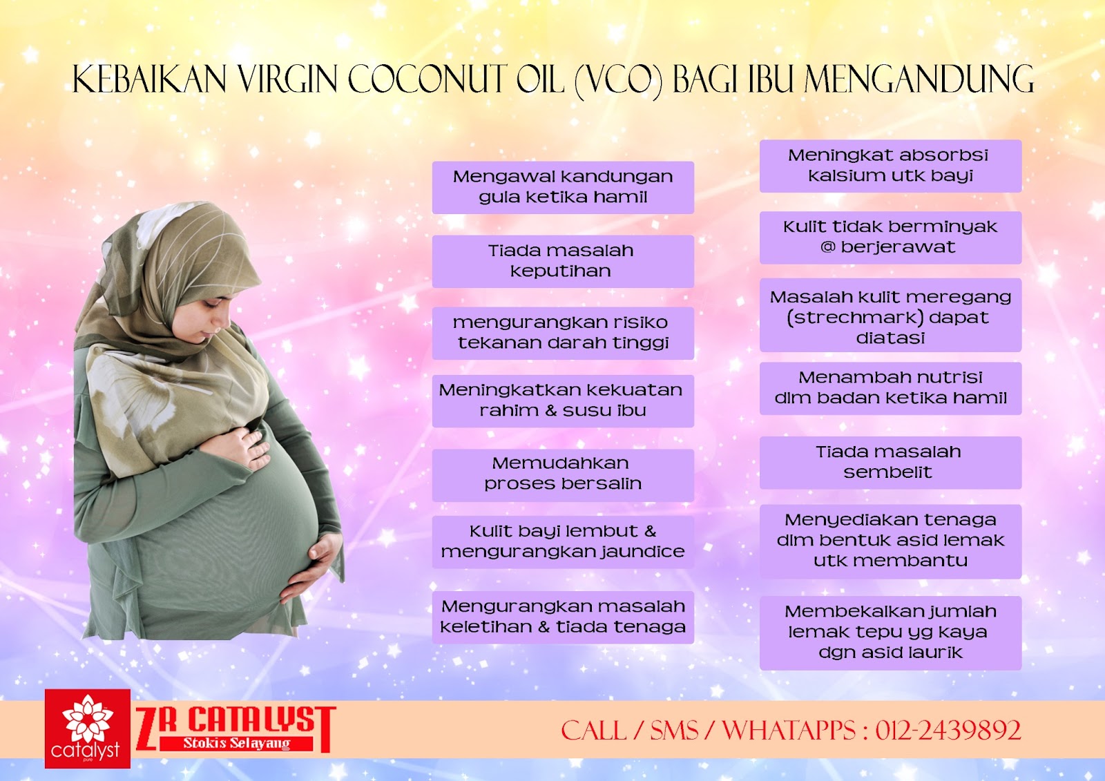 ZR Catalyst: Kebaikan VCO Bagi Ibu Mengandung