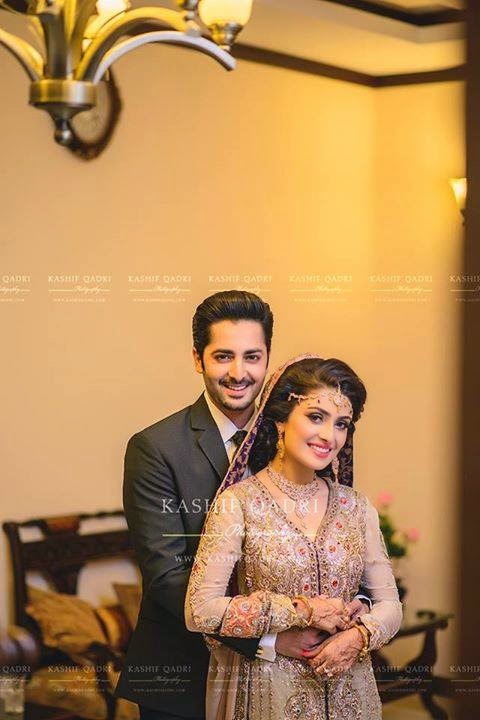 Aiza Khan and Danish Wedding pics Walima Special | Just Bridal
