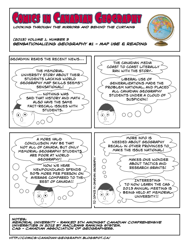 Comics in Canadian Geography